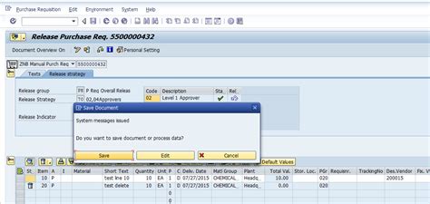 pr release issue with deleted line item sap community
