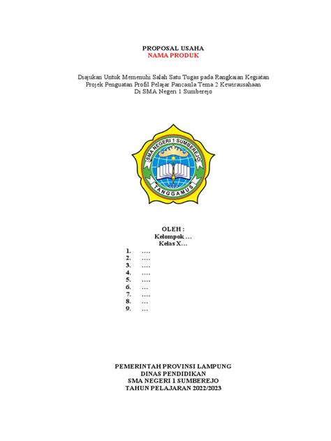 Contoh Proposal Projek 2 Pdf