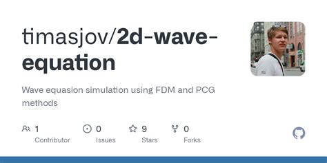 Github Timasjov2d Wave Equation Wave Equasion Simulation Using Fdm