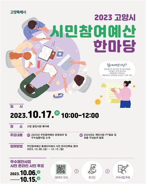 고양특례시 시민참여예산 한마당 개최