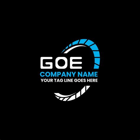 Goe Letter Logo Creative Design With Vector Graphic Goe Simple And