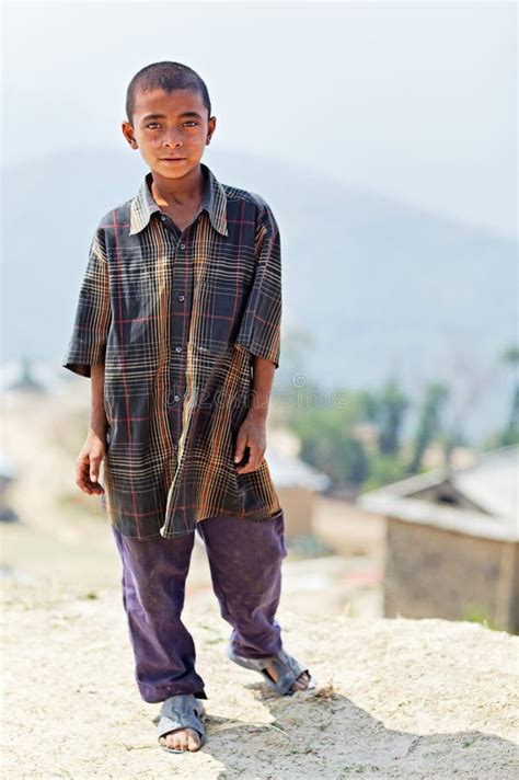 Portrait Of Little Unidentified Nepalese Boy Editorial Photo Image Of