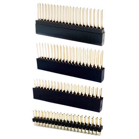 5pcs 2x20 40 pin stacking female header kit for raspberry pi 4b 3b 3b 2b b