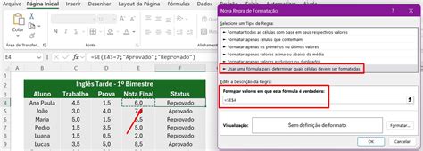 Como Fazer No Excel Aprovado E Reprovado Ninja Do Excel