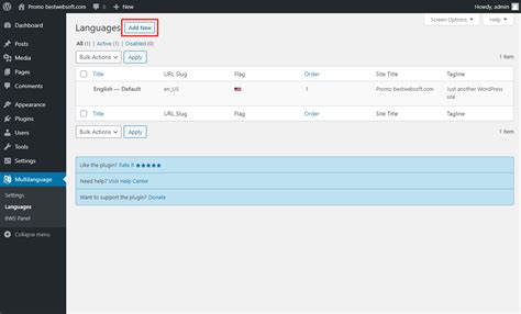 Multilanguage User Guide Beswebsoft Wordpress Plugin