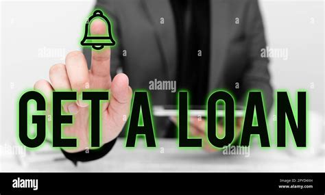 Conceptual Display Get A Loan Business Showcase Mount Of Money That Is