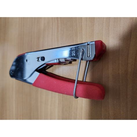 廉售 近全新 同軸線纜f頭壓接鉗 有線電視安裝壓接鉗工具 同軸擠壓鉗壓線鉗 可面交 蝦皮購物