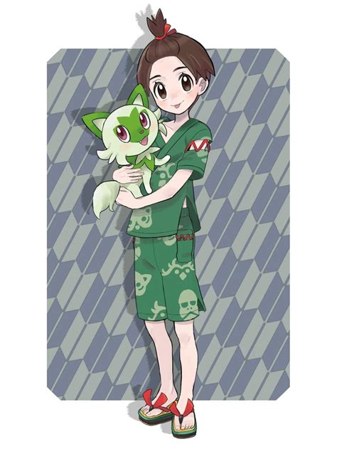Sprigatito And Florian Pokemon And 1 More Drawn By Sana37pisana