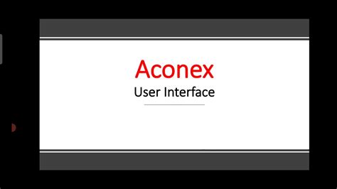 01 03 Aconex 03 Ui User Interface Youtube