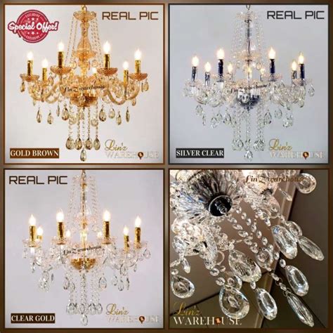 Jual Lampu Gantung Modern Crystal Chandelier 8 Arms Special Price Di