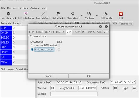 Yersinia工具的使用vlan跳跃stp攻击等 Csdn博客