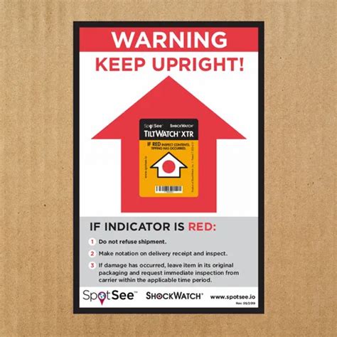 Yellow Plastic Tilt Indicator Tiltwatch Xtr Packaging Type Box At