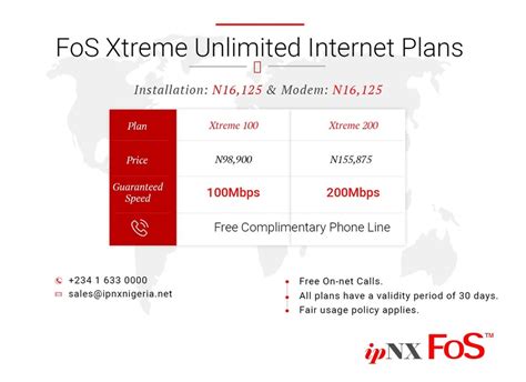 Ipnx Launches Fos Xtreme Data Plans With Internet Speed Of Up To