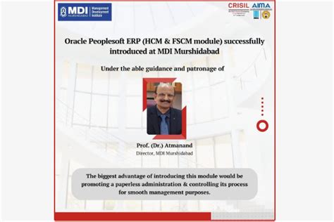 Introduce Oracle Peoplesoft Erp Hcm And Fscm Module At Mdim Mdi