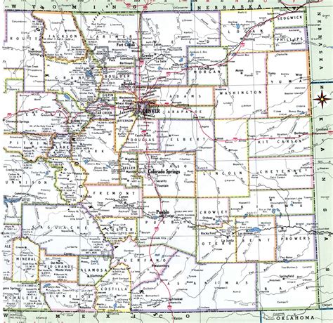 Printable Maps Of Colorado