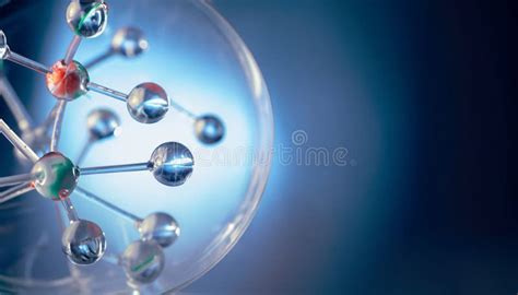 Science Background With Molecula And Atom Model Abstract Molecular