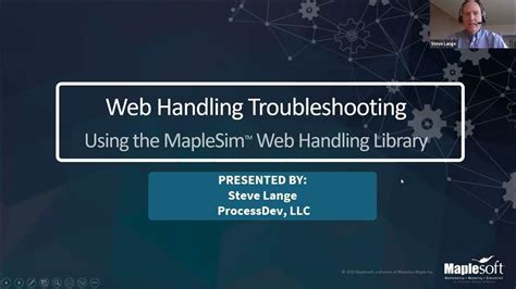 Web Handling Troubleshooting Using Maplesim Web Handling Library Youtube