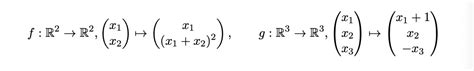 solved verify whether the following maps are linear or not