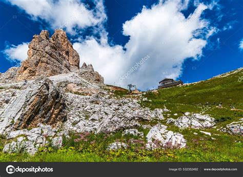 Torri Belluno Veneto Italy Cinque Torri Landscape Five Towers Summer