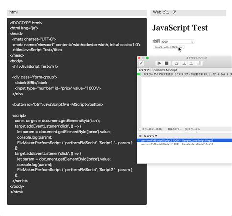 Claris FileMaker 19 と JavaScript基本 その1 YWCのFileMakerファイルメーカー情報