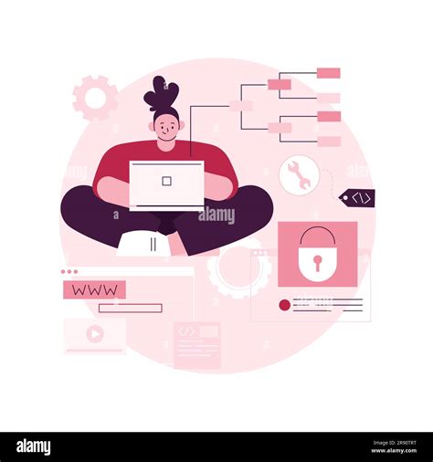 Back End Development Abstract Concept Vector Illustration Software