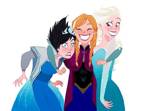 Anna Elsa And The Evil One Of Course Elsa Was Originally Supposed To