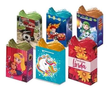 Bolsas De Regalo Mayoreo pack 85 Pzs Ch md gd 4 Lineas Envío gratis