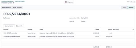 How To Manage Post Dated Cheques In Odoo 17