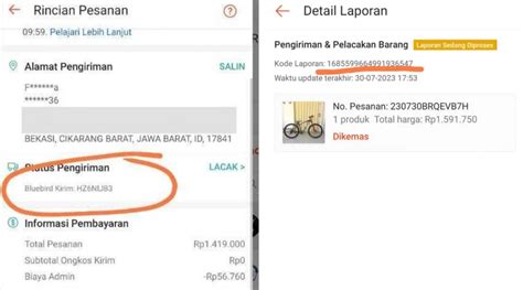 Pesanan Di Shopee Error Tidak Ada Yang Pickup Dari Kurir Bluebird Kirim