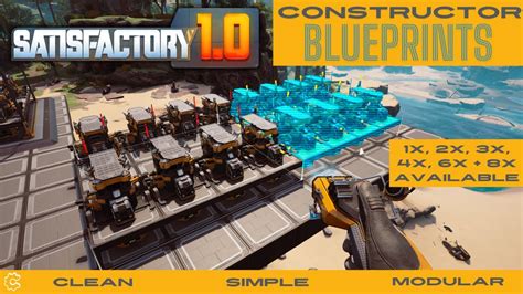 modular constructor blueprints satisfactory 1 0 factory blueprint guide
