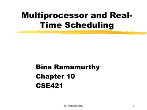 Ppt Multiprocessor And Real Time Scheduling Powerpoint Presentation