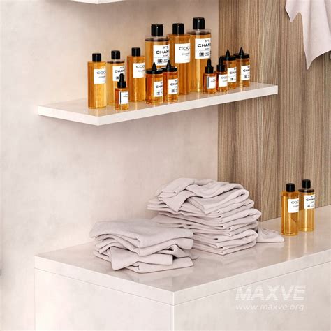 Modern Spa With Massage Couch And Accessories 3d Model Download Maxve