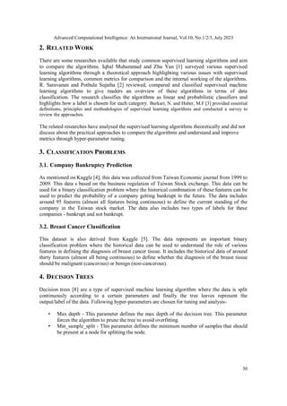 Analysis Of Common Supervised Learning Algorithms Through Application Pdf