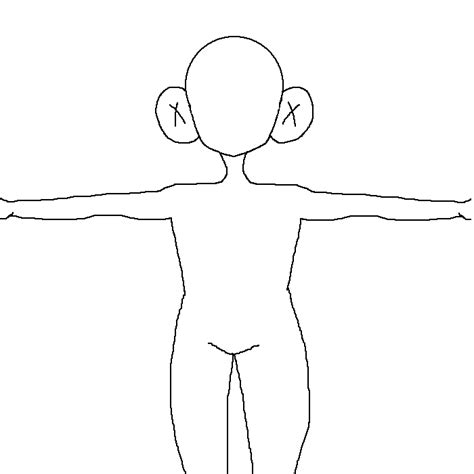 Pixilart T Pose Base By 0rbits