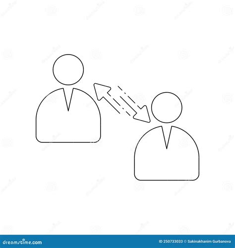 Personal Connection Blue Gradient Concept Icon Vector Illustration