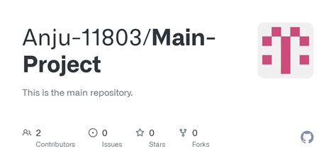 Github Anju 11803main Project This Is The Main Repository