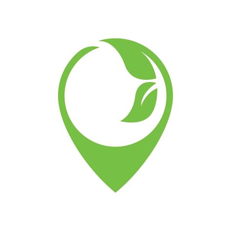 Premium Vector Eco Green Leaf Point Logo Vector Icon Illustration Design