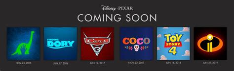 Official Release Dates For Upcoming Disney Pixar Films • Nuclear Bits
