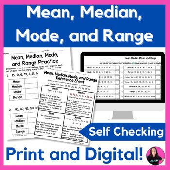 Mean Median Mode And Range Cheat Sheet Teaching Resources TPT