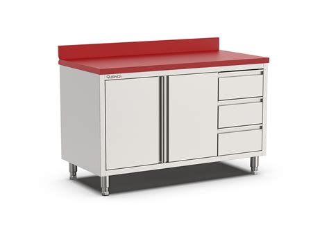 Polyethylene Workbench With Swing Doors And 3 Drawers Heynosh Shop
