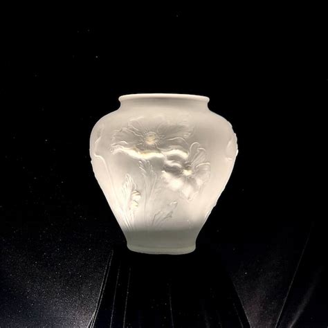 Satin Glass Vase Etsy