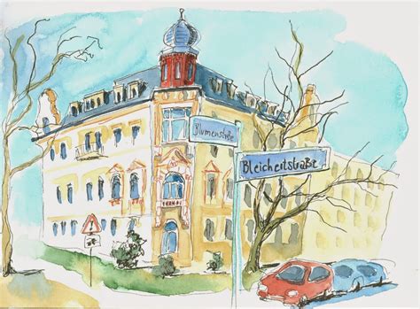 Urban Sketchers Germany Leipzig Gohlis