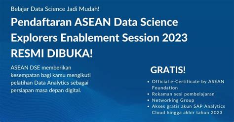 H 2 Pendaftaran Asean Dse Enablement Session Ditutup Ini Cara Daftarnya