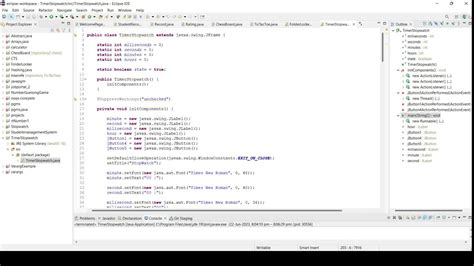 Video K Nithish On Linkedin Codeclause Java Eclipse Intern