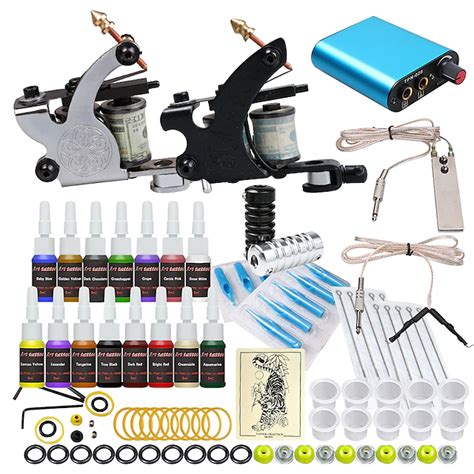 Masina Tatuaje Set De început 2 Pcs Mașini De Tatuat Cu 10 X 5 Ml