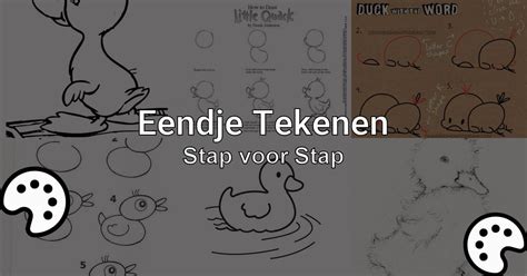 Eendje Tekenen Stap Voor Stap Tekenennu