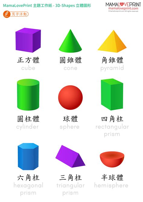 Mamaloveprint Learning D Shapes Exercises