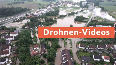 Hochwasser Und Überschwemmungen In Süddeutschland Drohnenvideos Sv