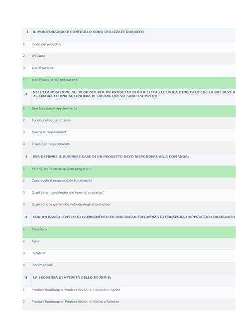 Raccolta Delle Domande Con Risposte Per La Prove Di Esame Prove D