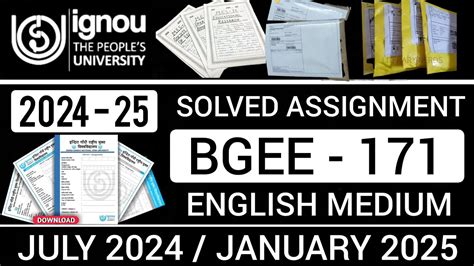 BEGG 171 SOLVED ASSIGNMENT 2024 25 IN ENGLISH BEGG 171 SOLVED